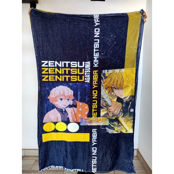 SUGOI | Bedding | New Anime Demon Slayer Zenitsu Lightweight Throw ...